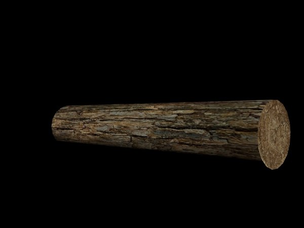 3D 3D Studio Logs wood beam