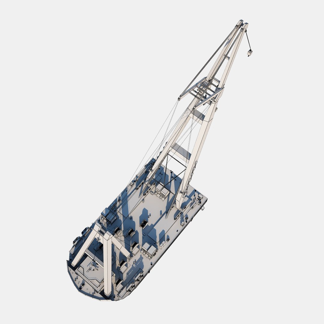 3d Asian Hercules Floating Crane