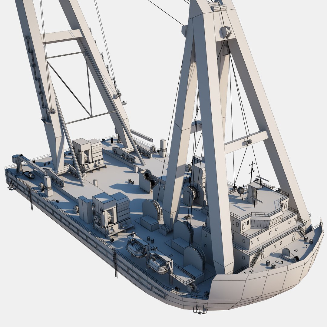 3d Asian Hercules Floating Crane