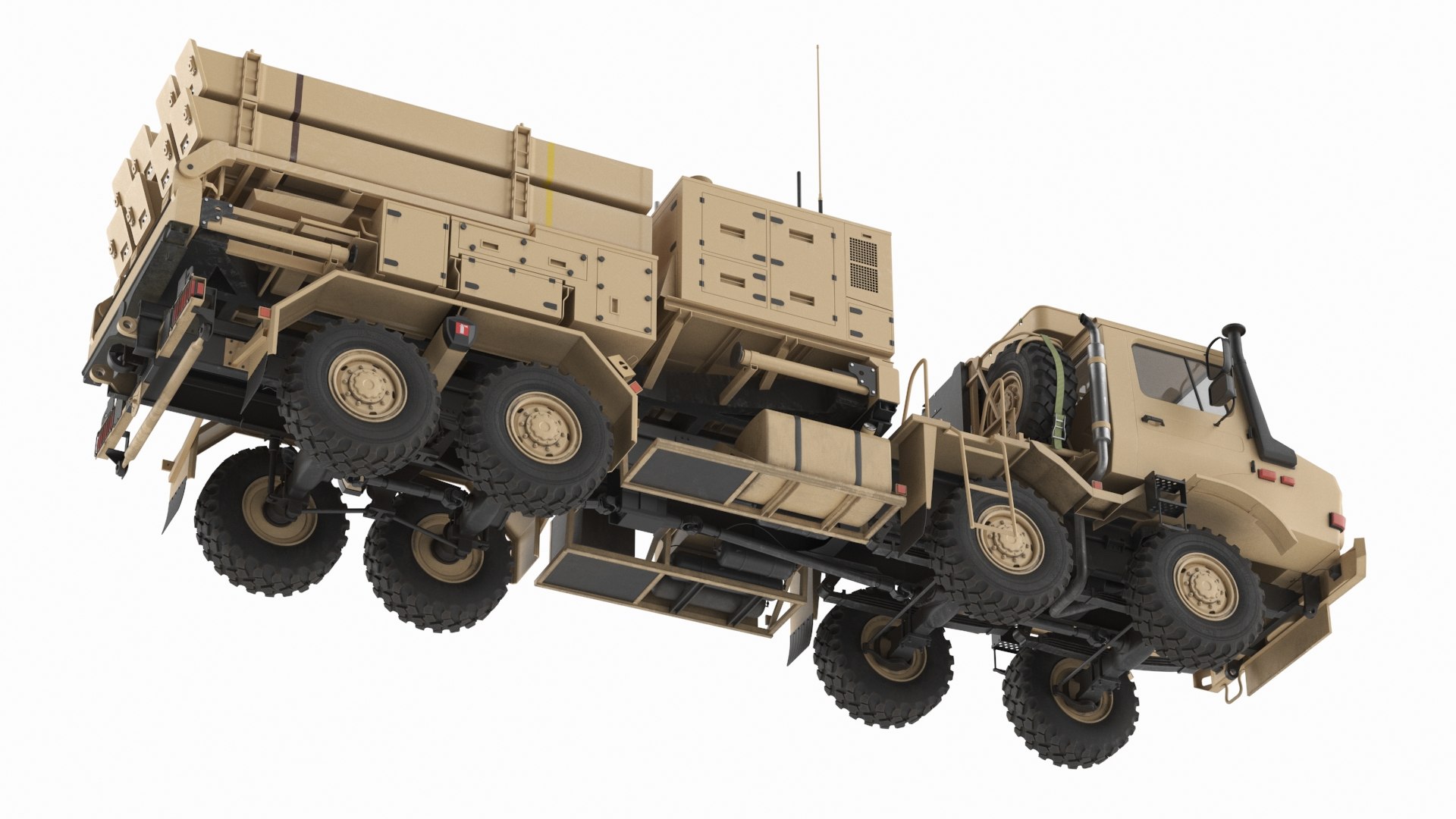 Mercedes Unimog IRIS-T SLS Launcher Vehicle 3D - TurboSquid 2516704