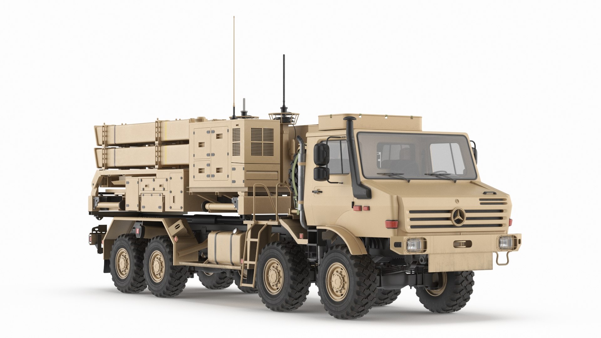 Mercedes Unimog IRIS-T SLS Launcher Vehicle 3D - TurboSquid 2516704