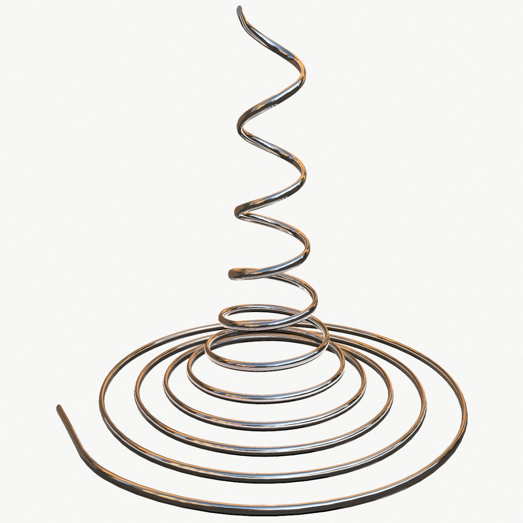 3D Metal Spiral Spring - TurboSquid 1410432