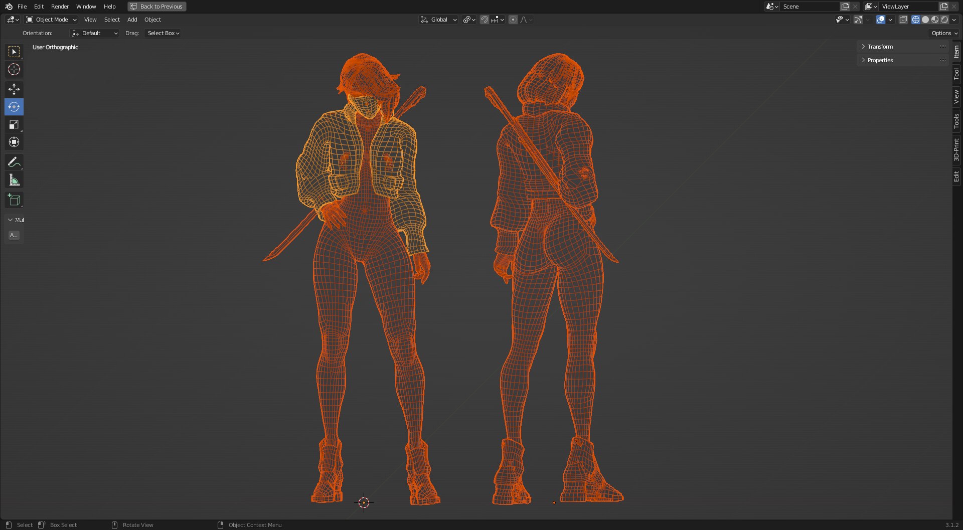Low Poly - Cybernetic Princess Of Ethiopia - Andromeda 3D Model ...