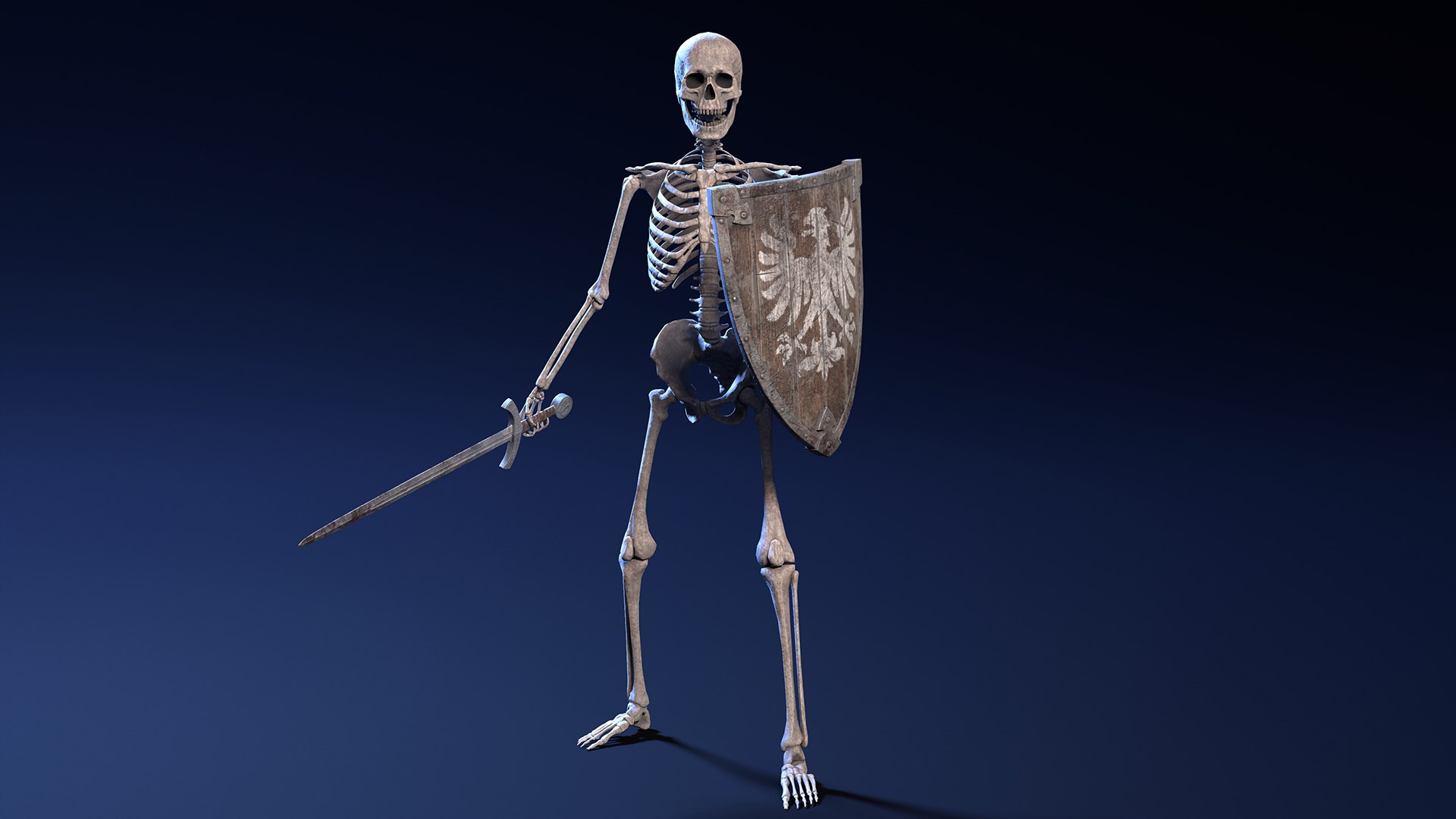 Free 3D Skeleton Warrior Model - TurboSquid 2011324