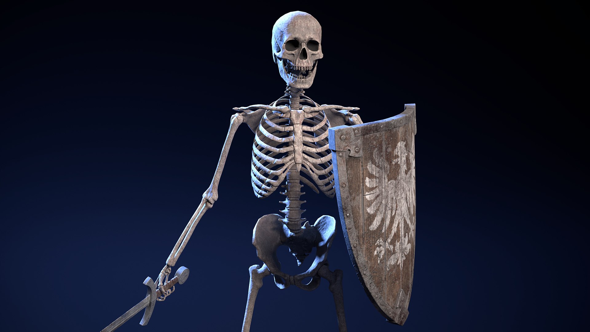 Free 3D Skeleton Warrior Model - TurboSquid 2011324