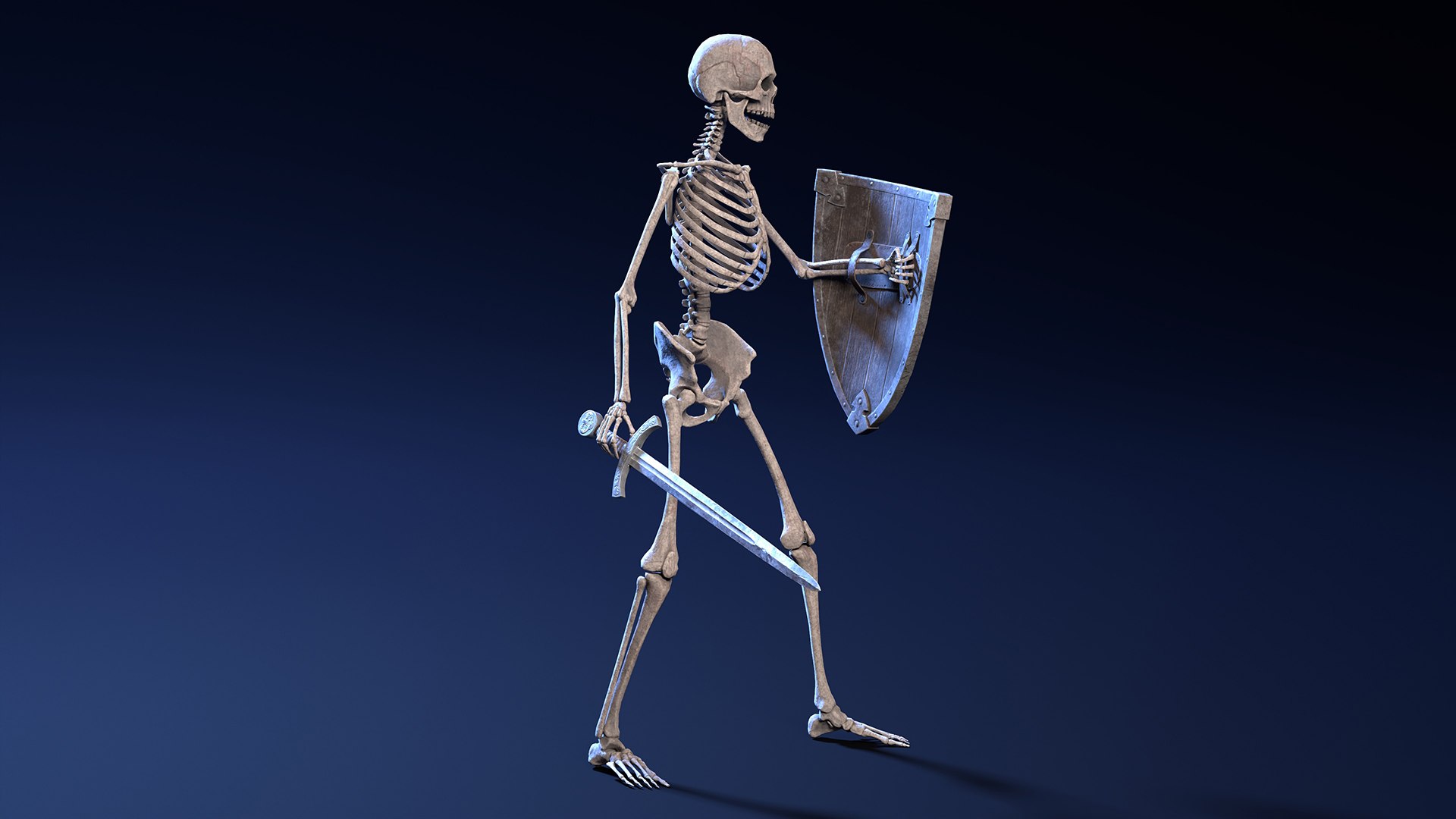 Free 3D Skeleton Warrior Model - TurboSquid 2011324