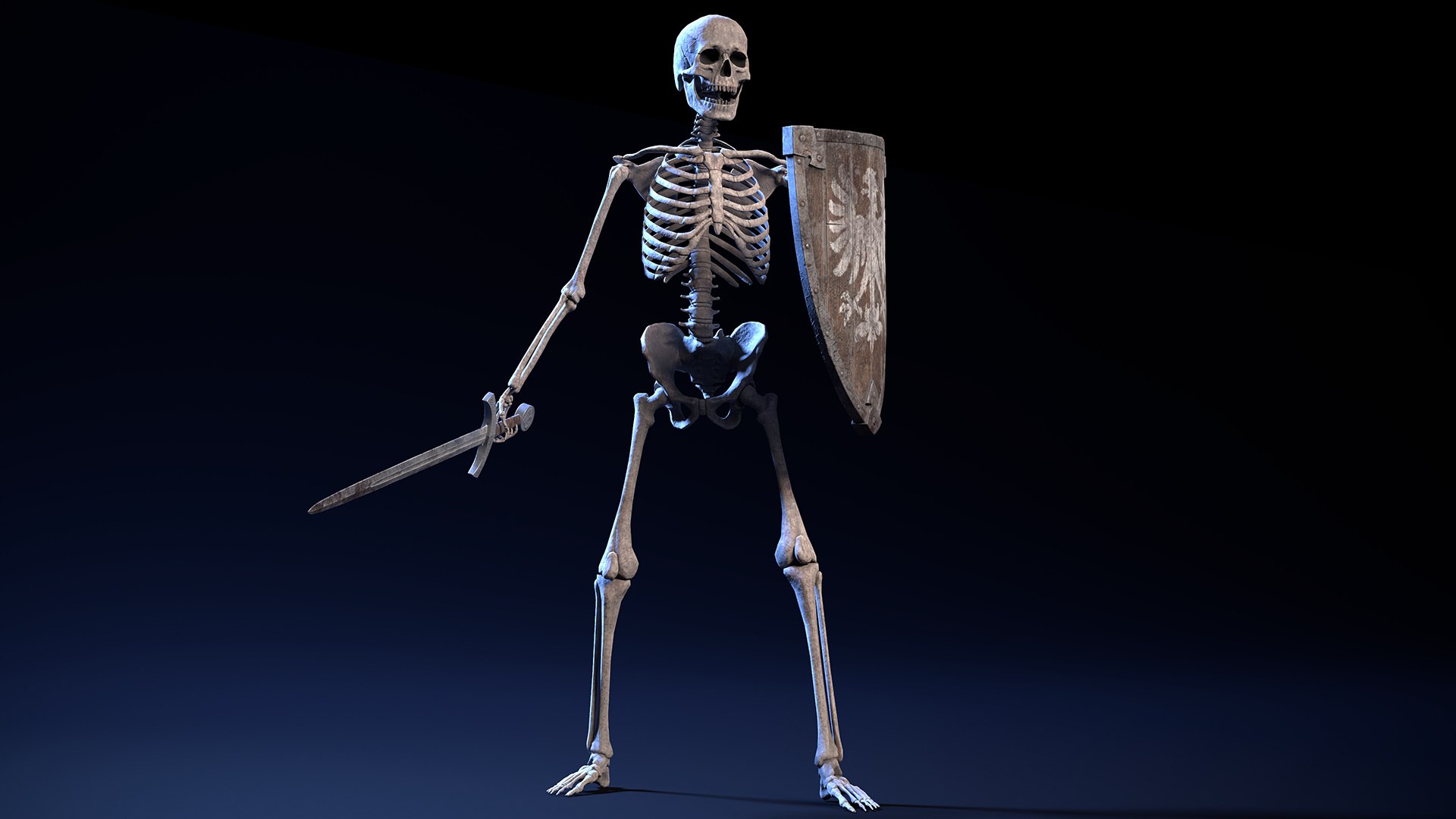 Free 3D Skeleton Warrior Model - TurboSquid 2011324