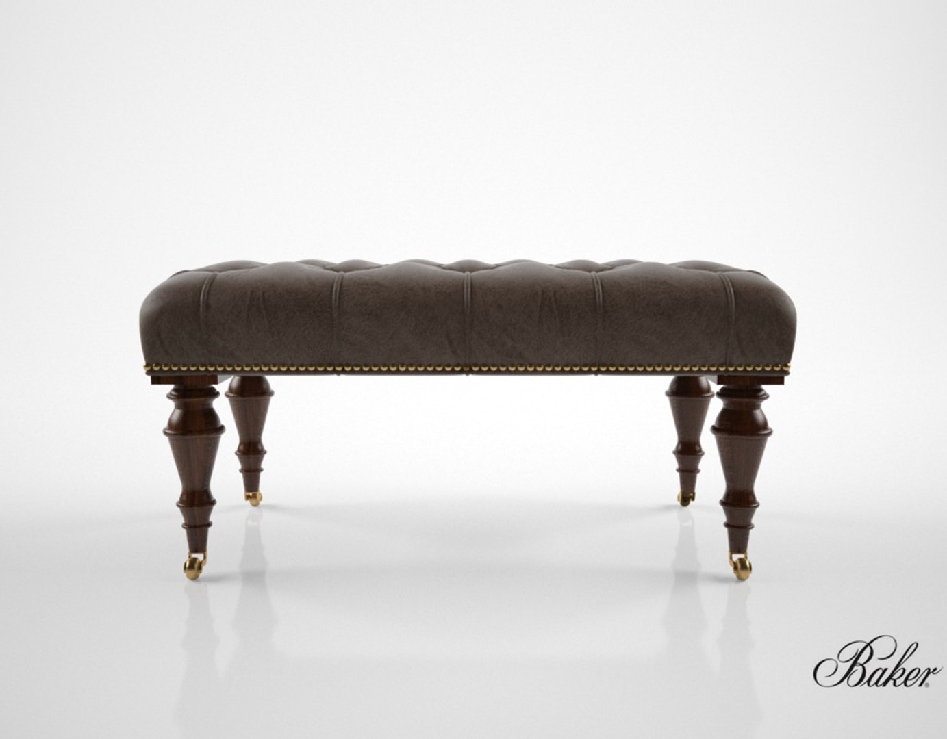 Baker chelsea bench model - TurboSquid 1174461