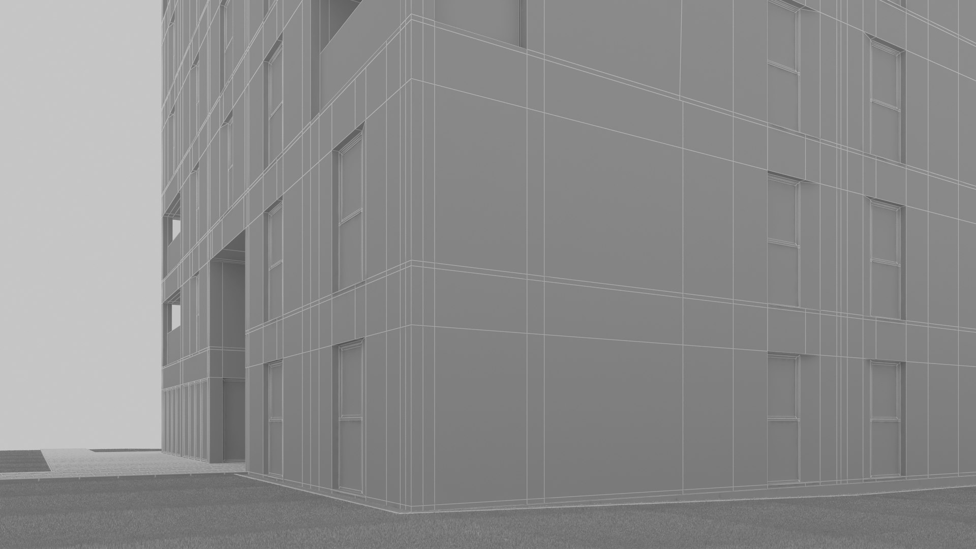 3D Six Storey Housing Building - TurboSquid 2164839