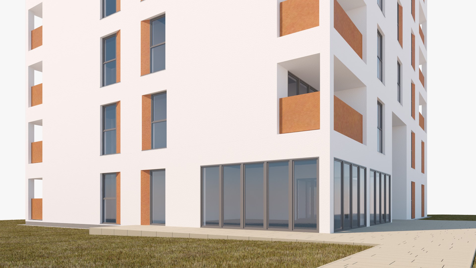 3D Six Storey Housing Building - TurboSquid 2164839