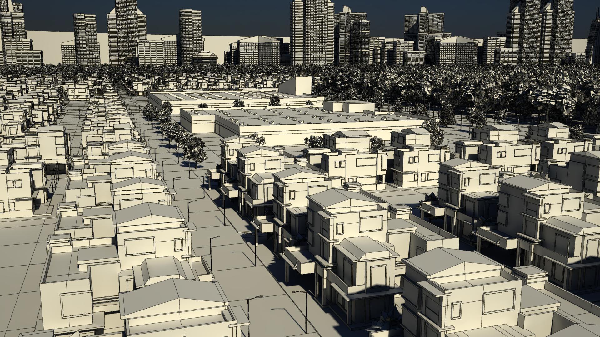 Freeway06 Suburbs 3D Model - TurboSquid 1902926