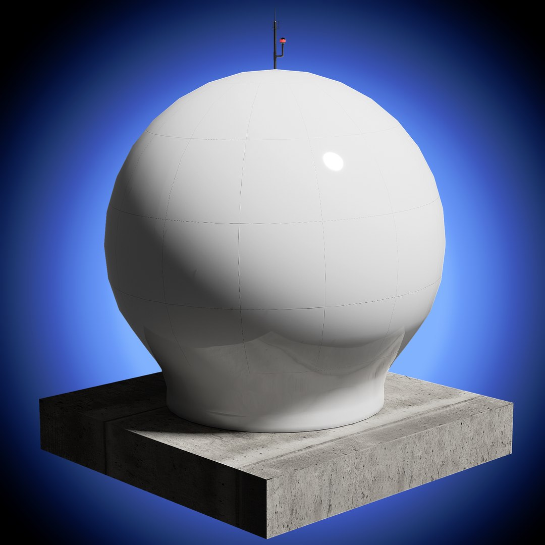 3D Model Dome-Shaped Radome - TurboSquid 2111362