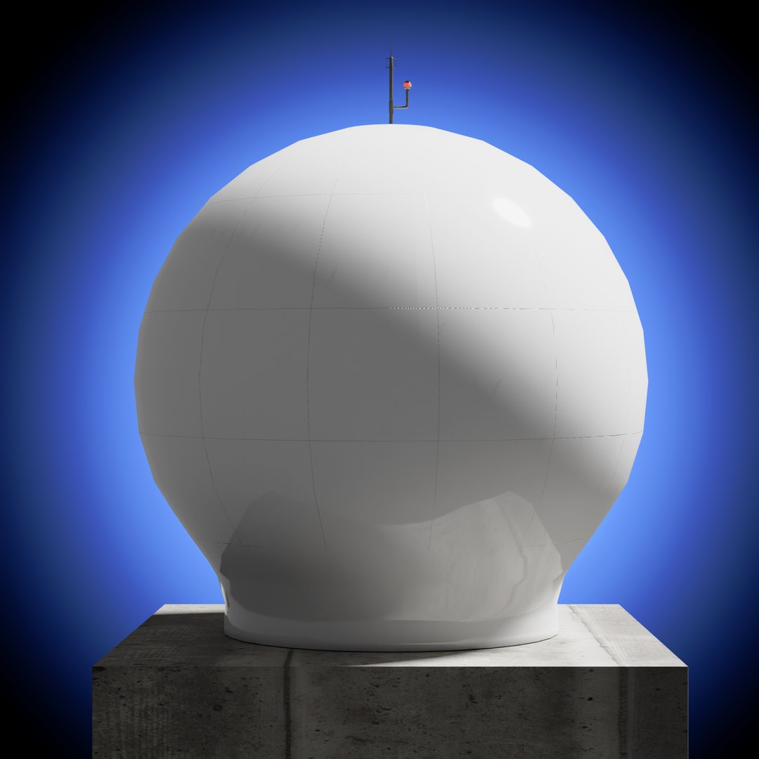 3D Model Dome-Shaped Radome - TurboSquid 2111362