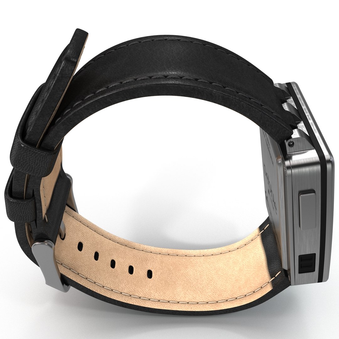 3d Model Pebble Steel Smartwatch