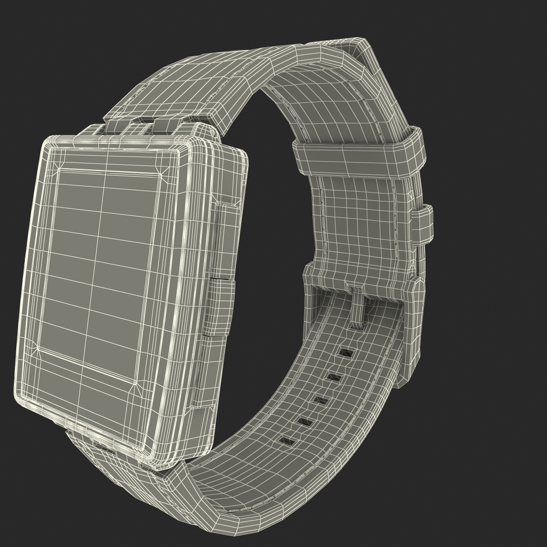 3d Model Pebble Steel Smartwatch