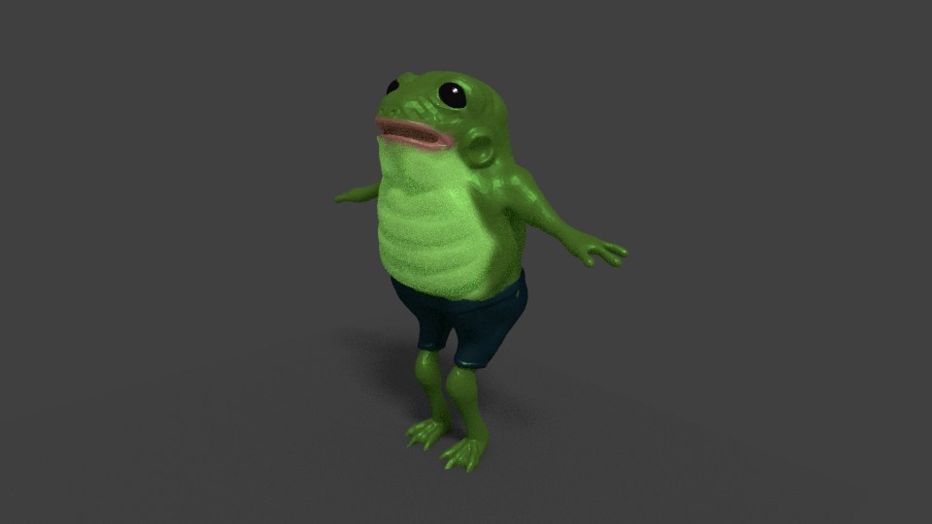 3D Frog Character Model - TurboSquid 1248820