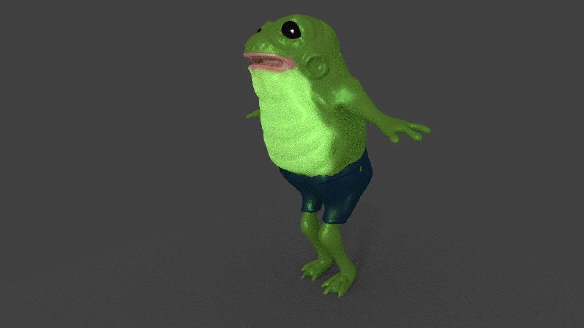 3D Frog Character Model - TurboSquid 1248820