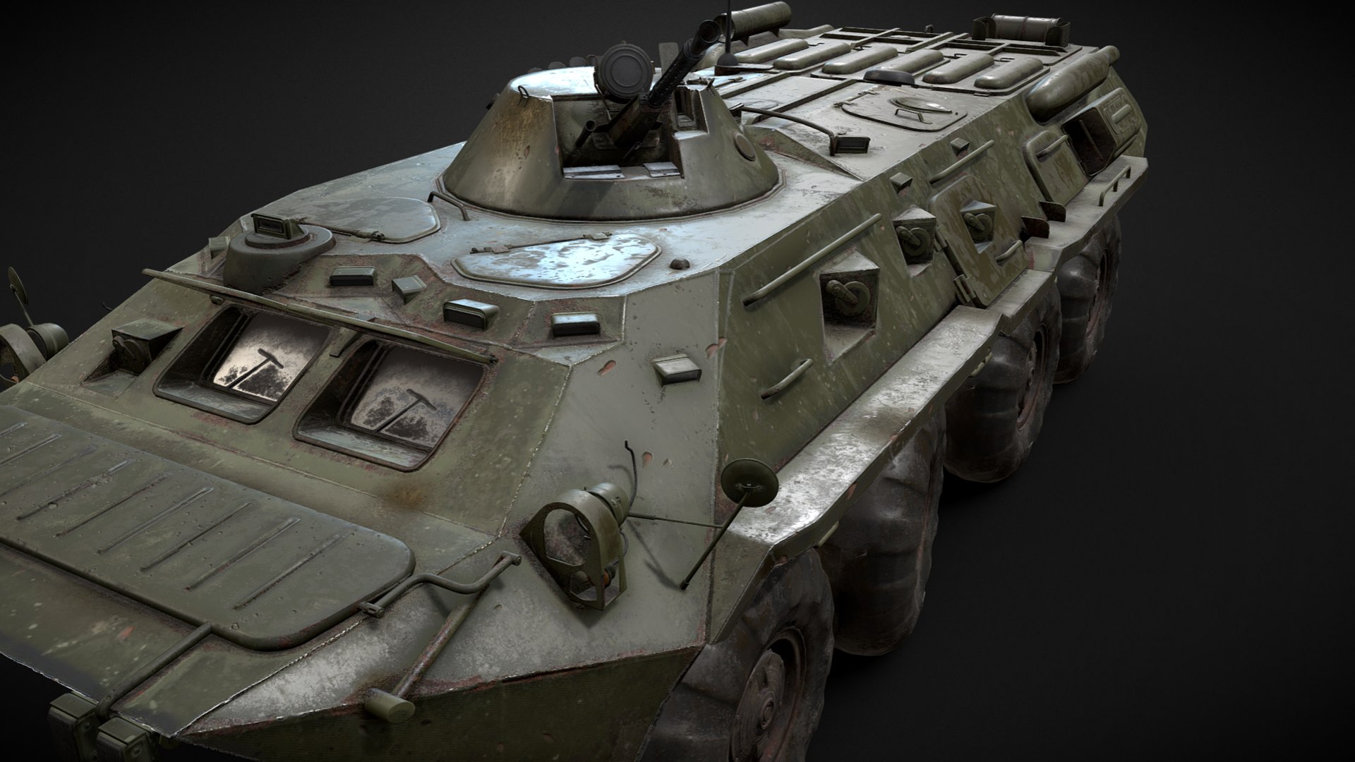 3D BTR-80 Tank Model - TurboSquid 2206738