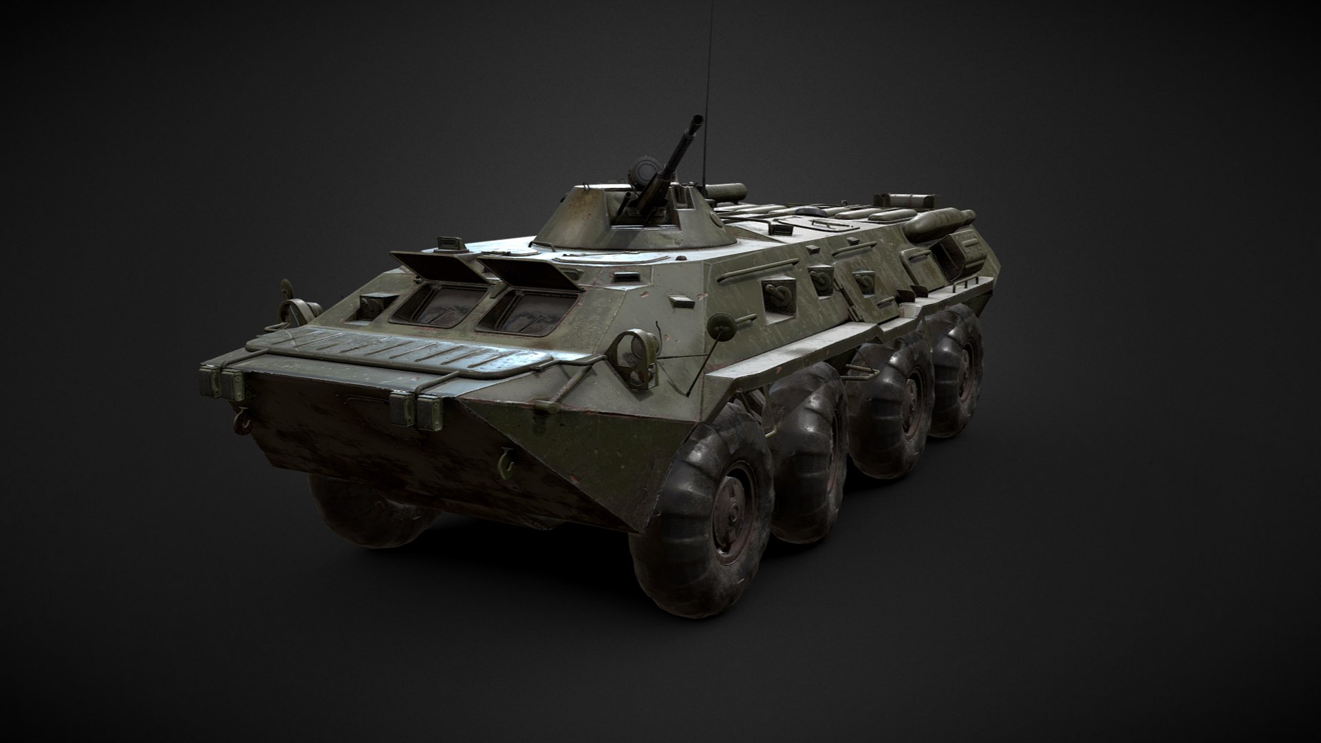 3D BTR-80 Tank Model - TurboSquid 2206738