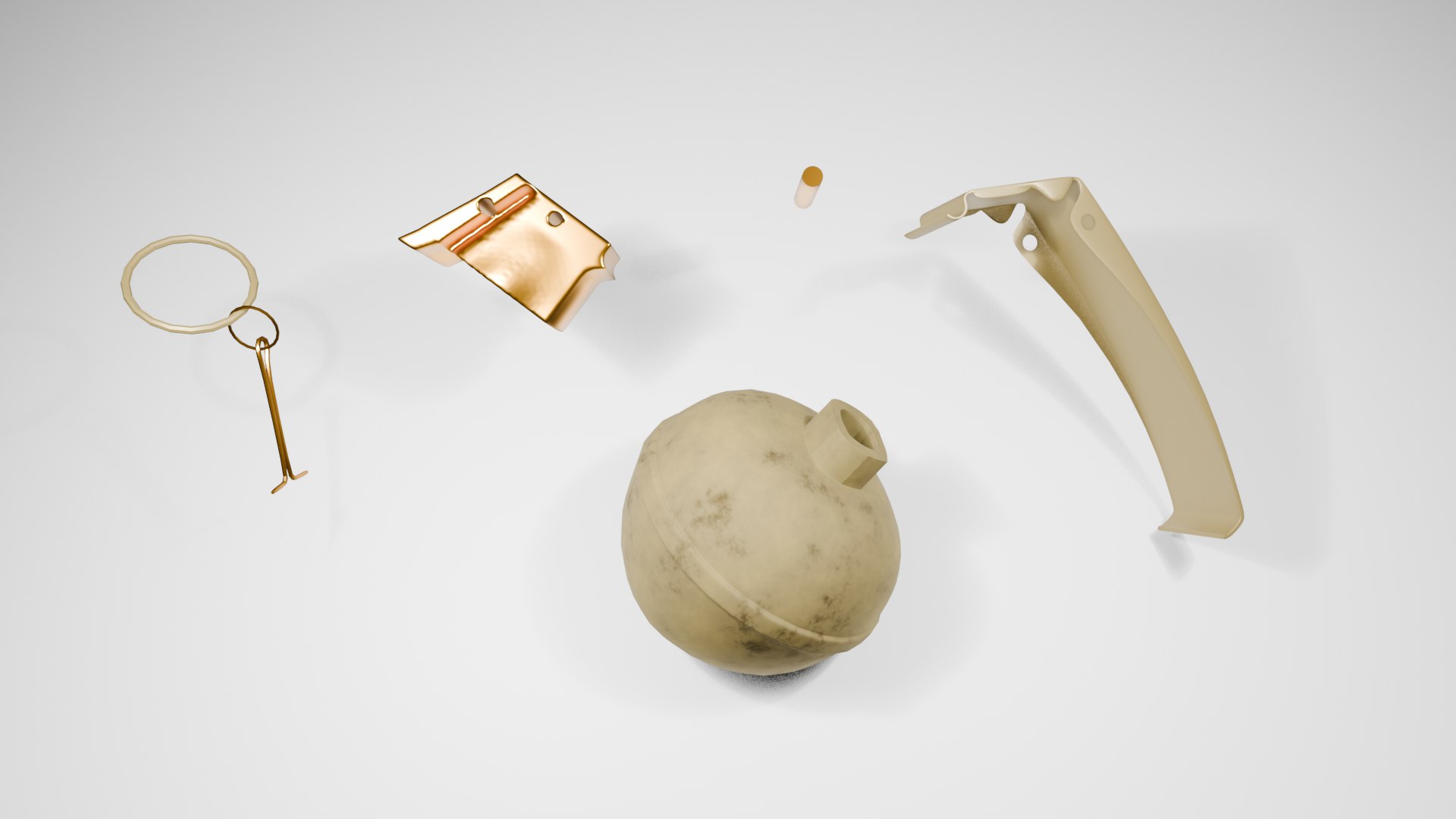 3D Hand Grenade M67 Model - TurboSquid 2400401