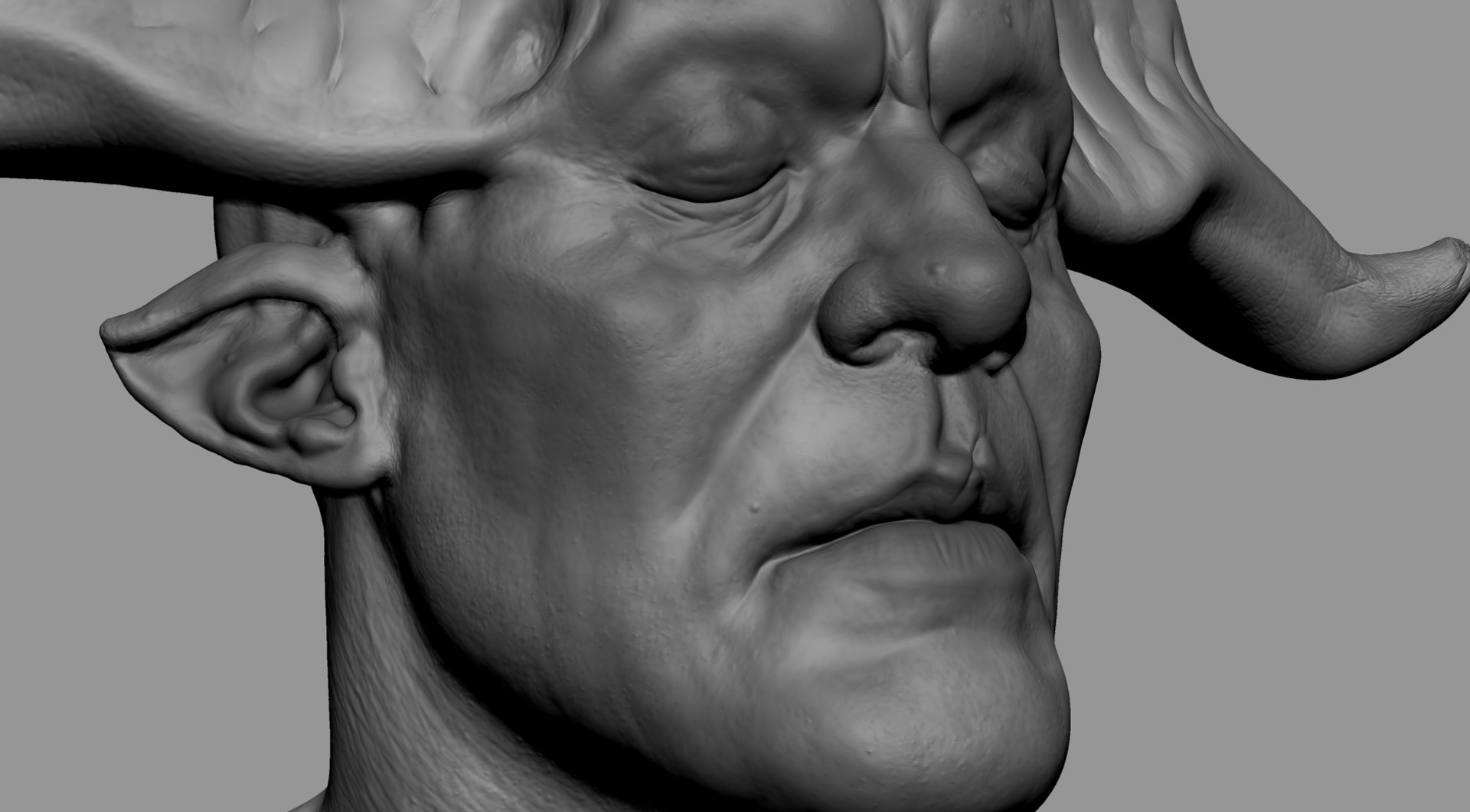 Fantasy Creature Head Anatomy Model - TurboSquid 1445410