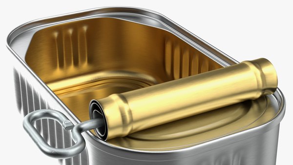 3D Sardine Can Opened with Twist Key model - TurboSquid 1808167