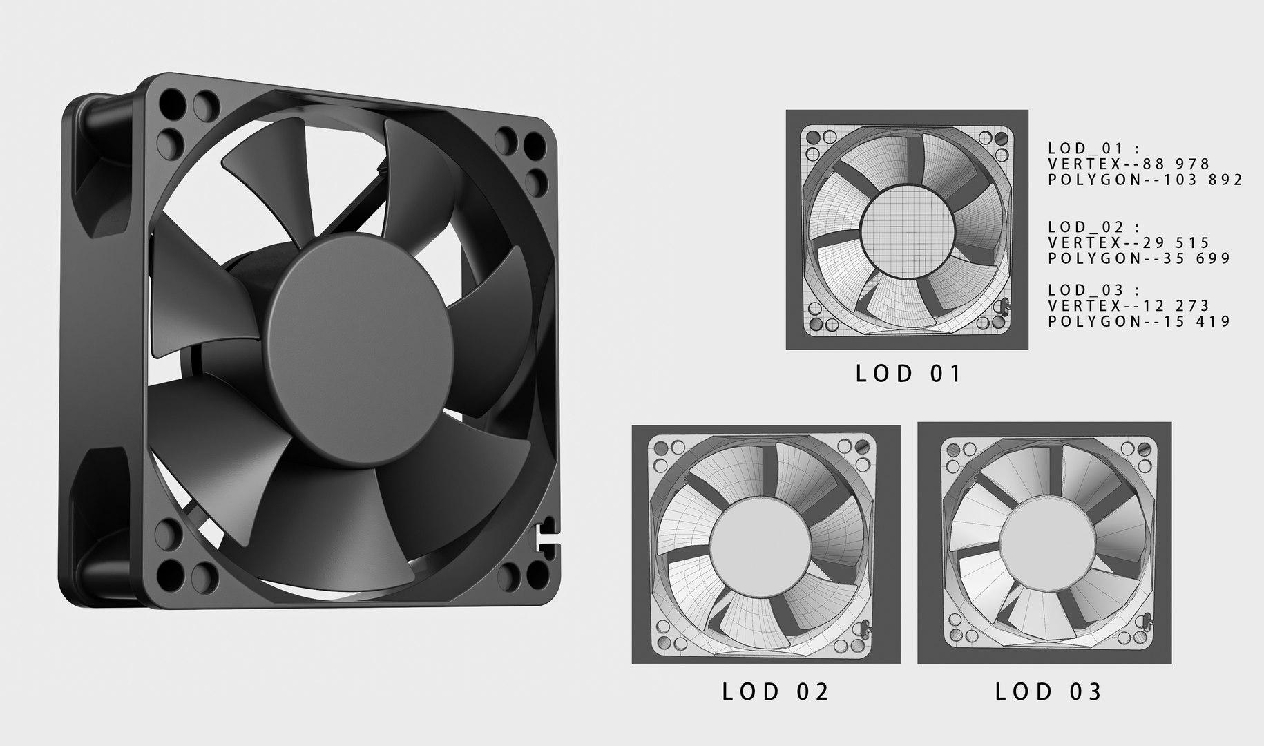 3D Computer cooling fan - TurboSquid 2110458