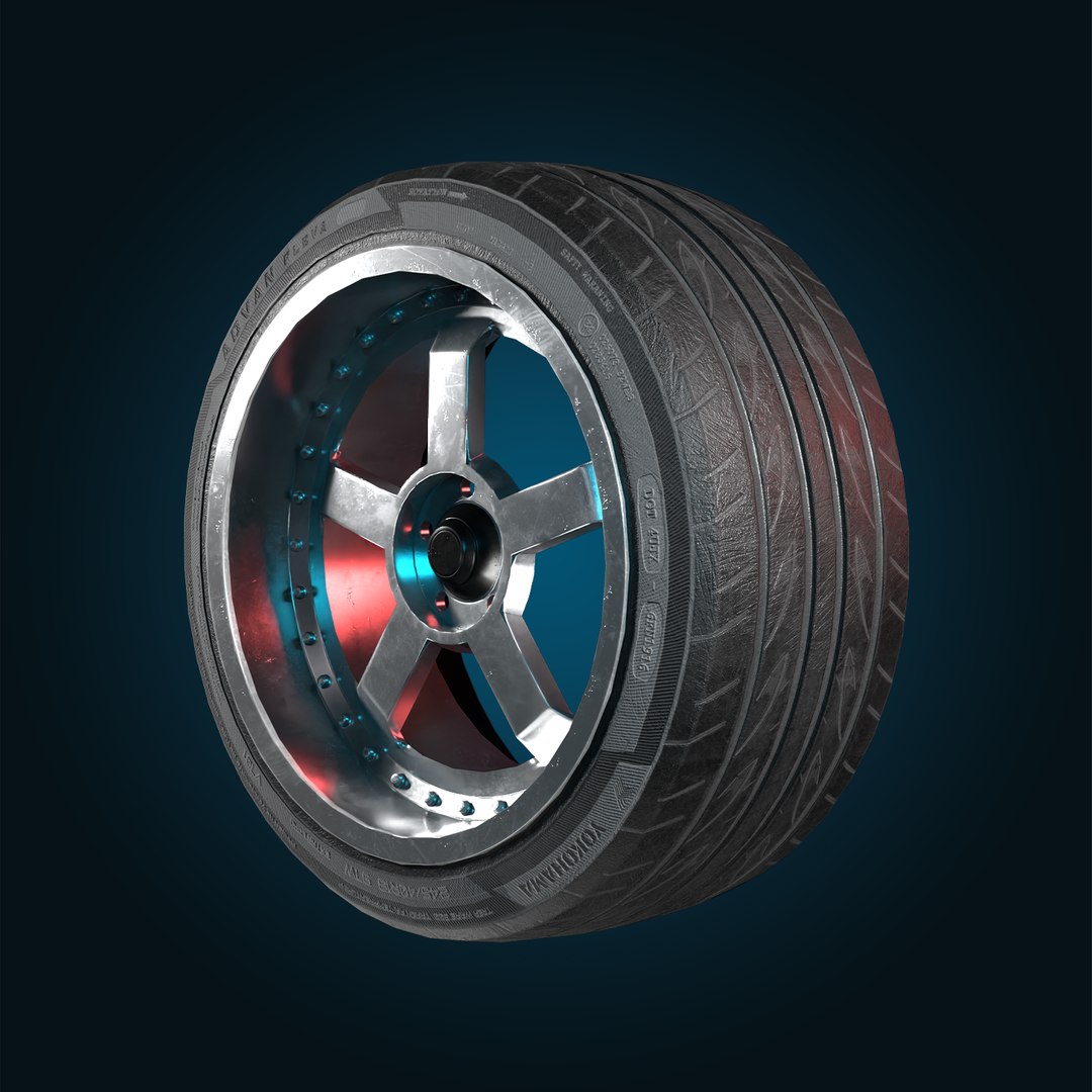 25 Rims And Tires Vol-00 Game Ready Model - TurboSquid 1897295