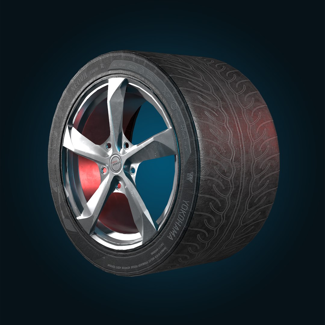 25 Rims And Tires Vol-00 Game Ready Model - TurboSquid 1897295