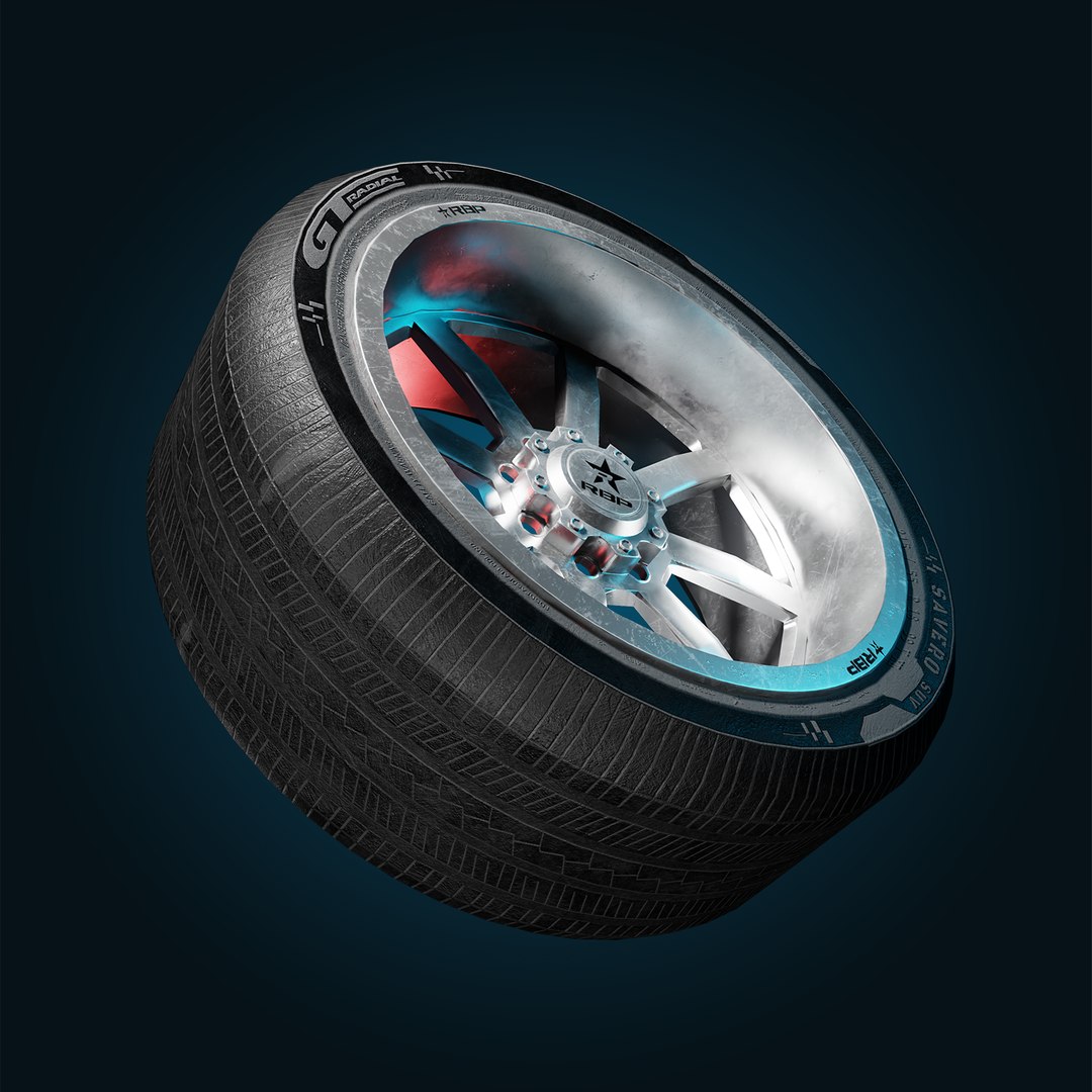 25 Rims And Tires Vol-00 Game Ready Model - TurboSquid 1897295