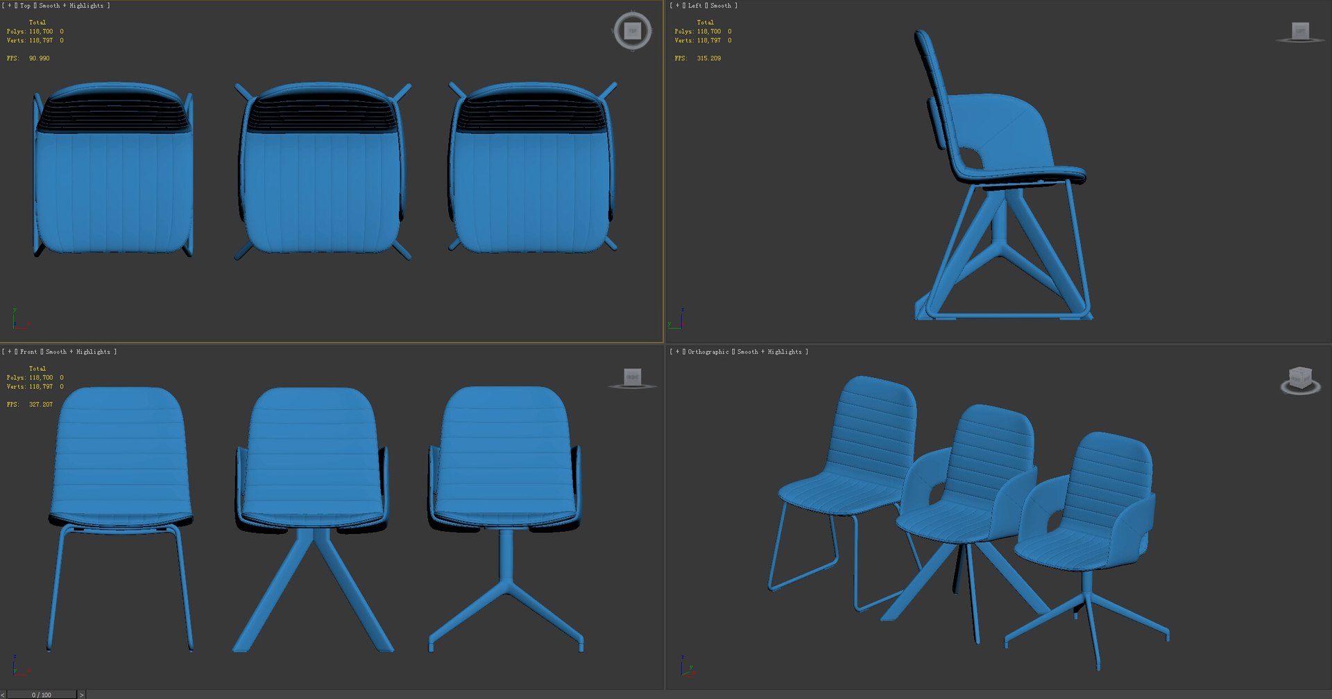 flux-chair 3d model