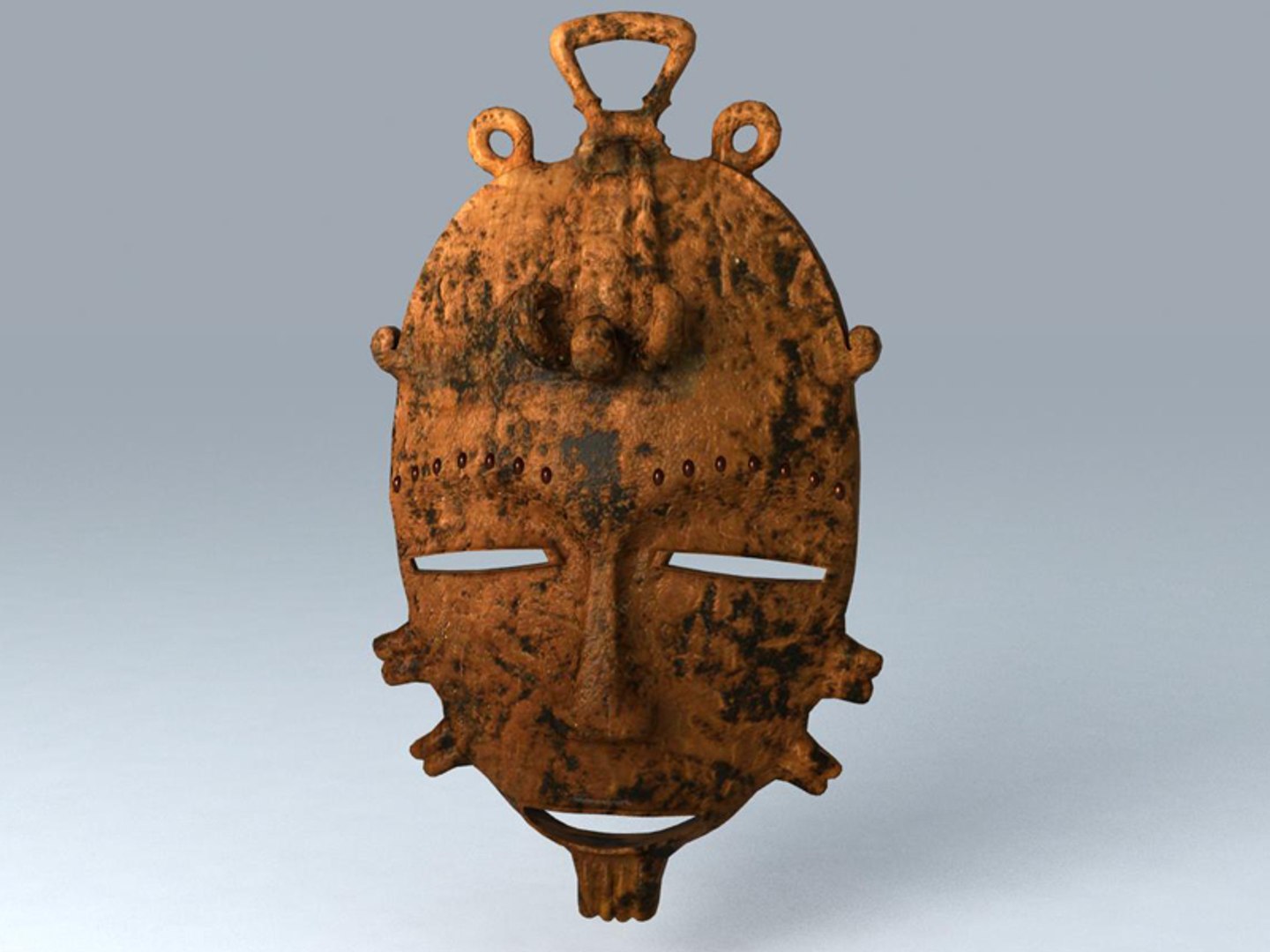 3d African Mask Model