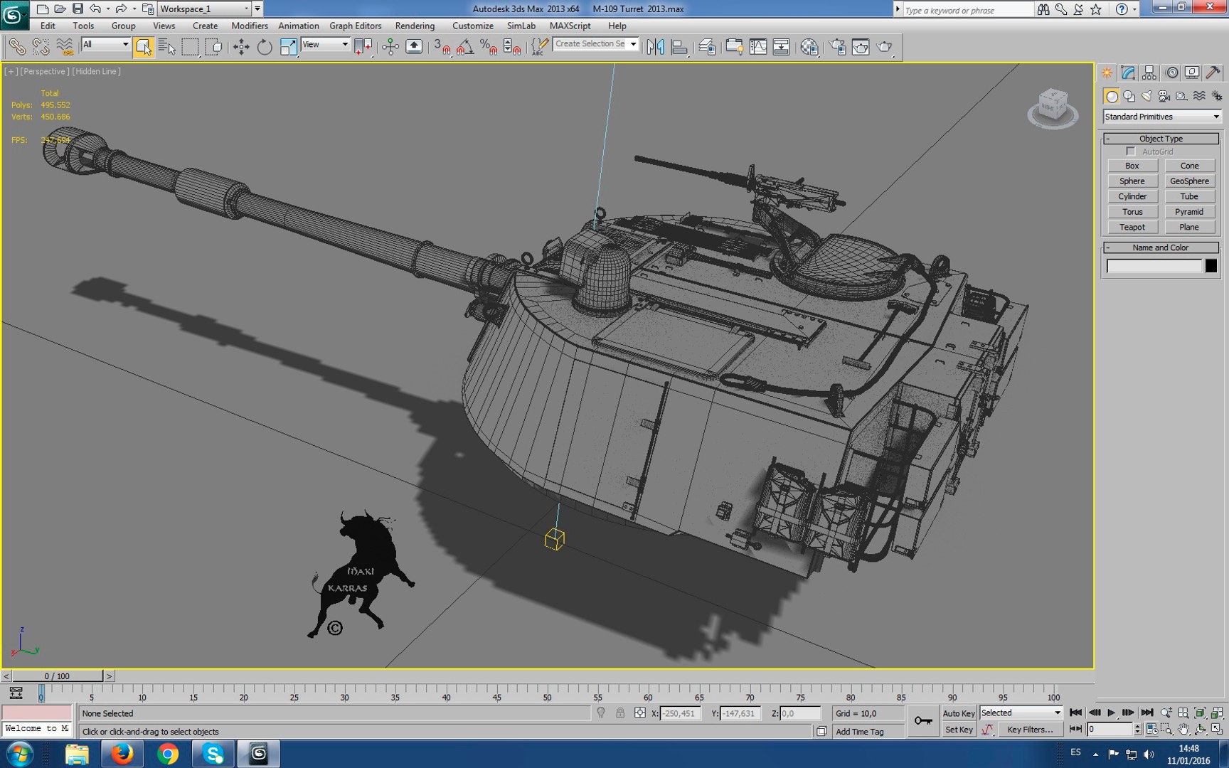 Ma Turret M-109 A2 Version