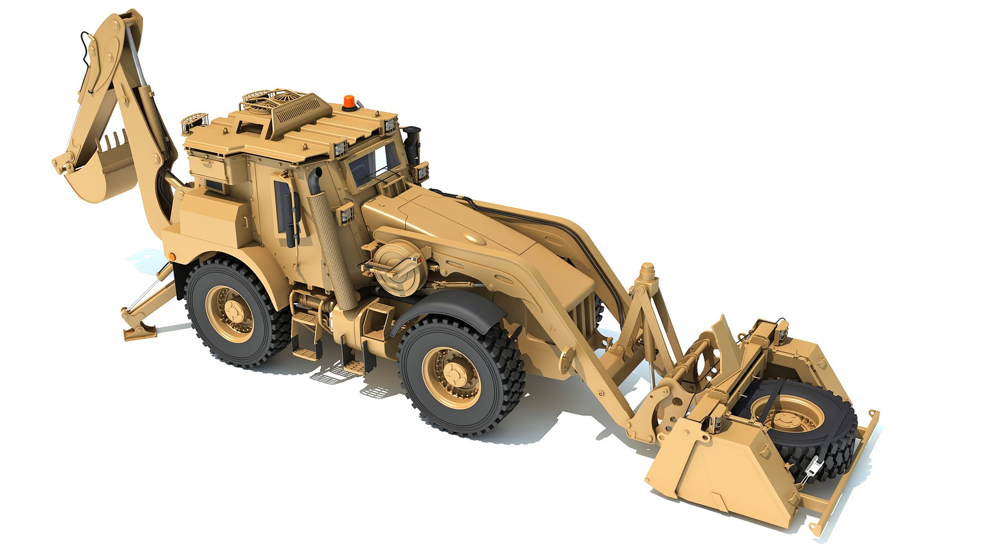 Military Excavator 3D Model - TurboSquid 2276287