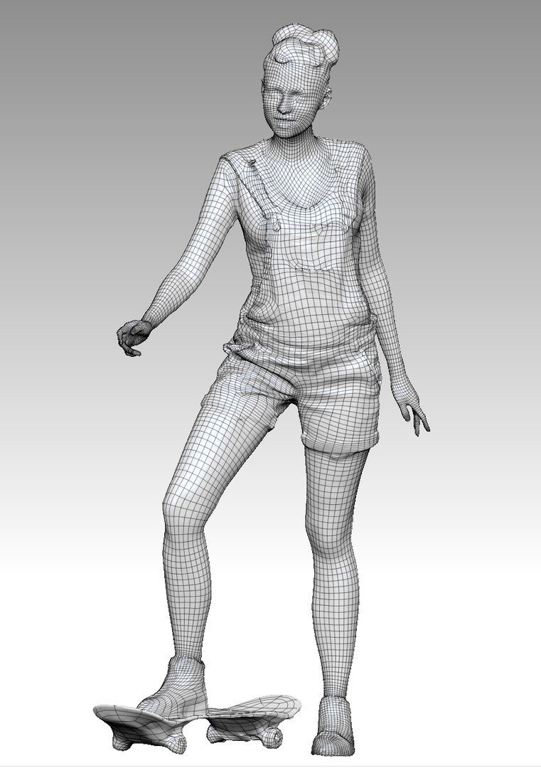3D photogrammetry young woman character body - TurboSquid 1604003