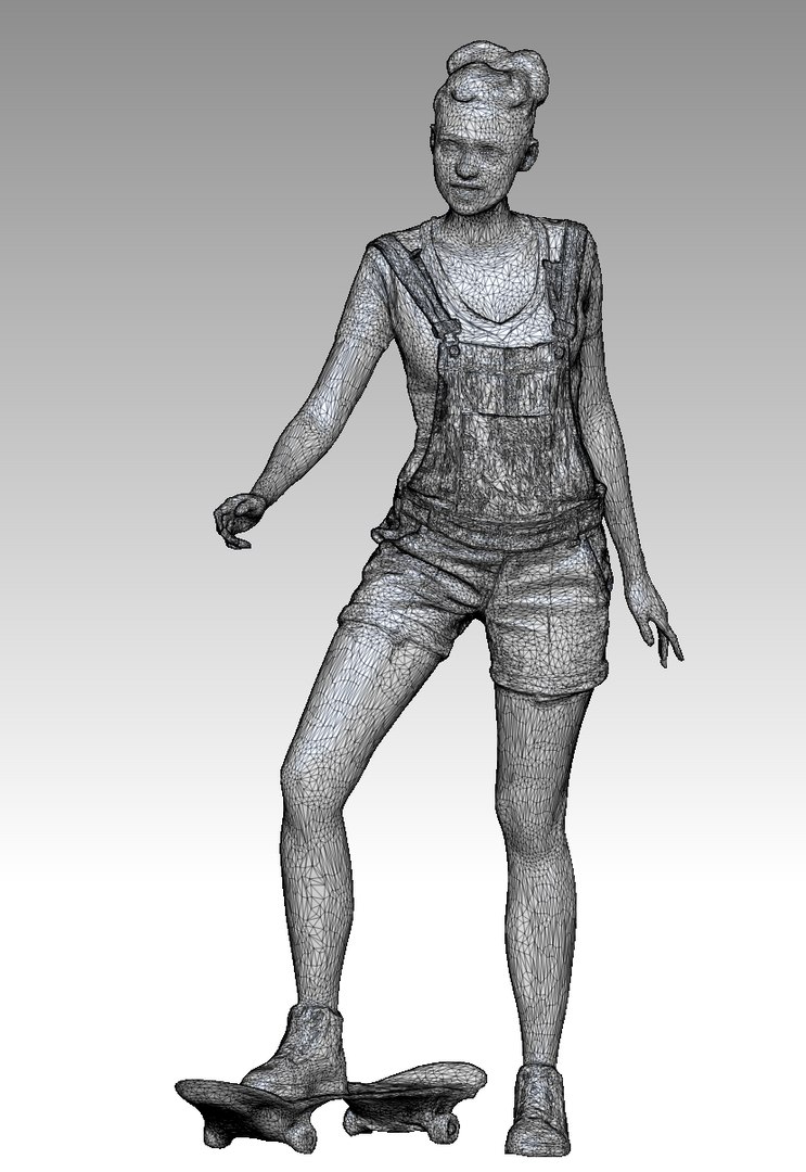 3D photogrammetry young woman character body - TurboSquid 1604003