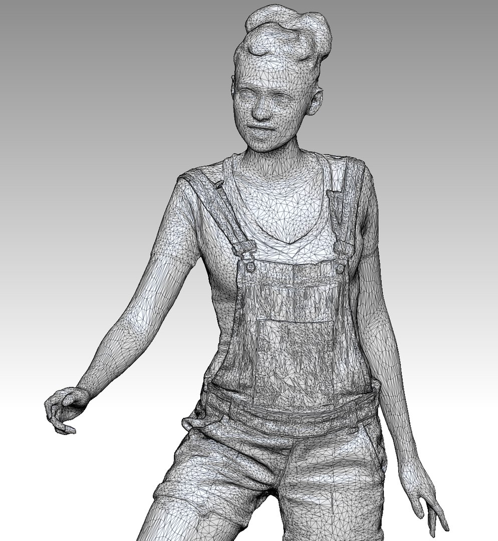 3D photogrammetry young woman character body - TurboSquid 1604003