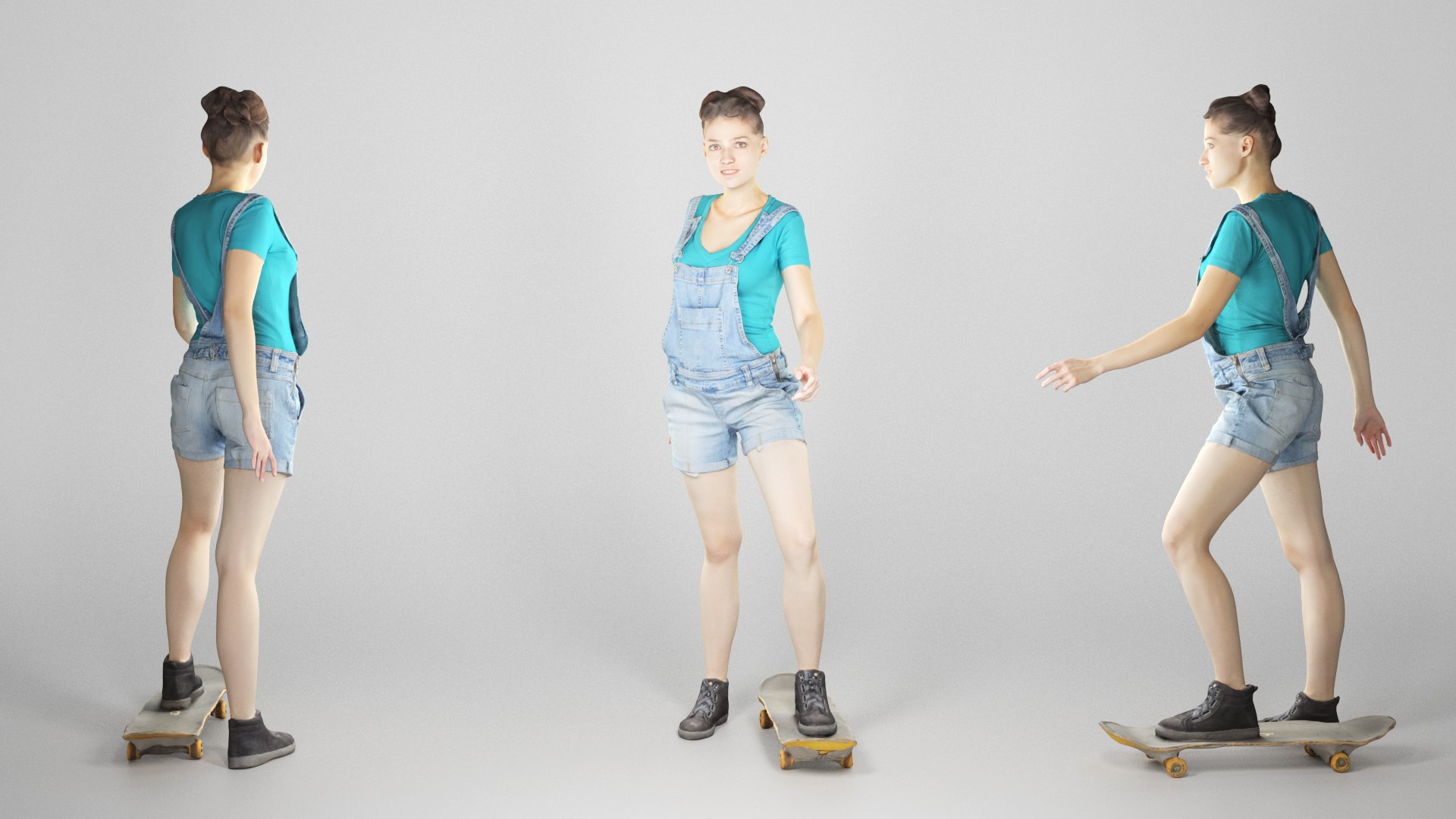 3D photogrammetry young woman character body - TurboSquid 1604003