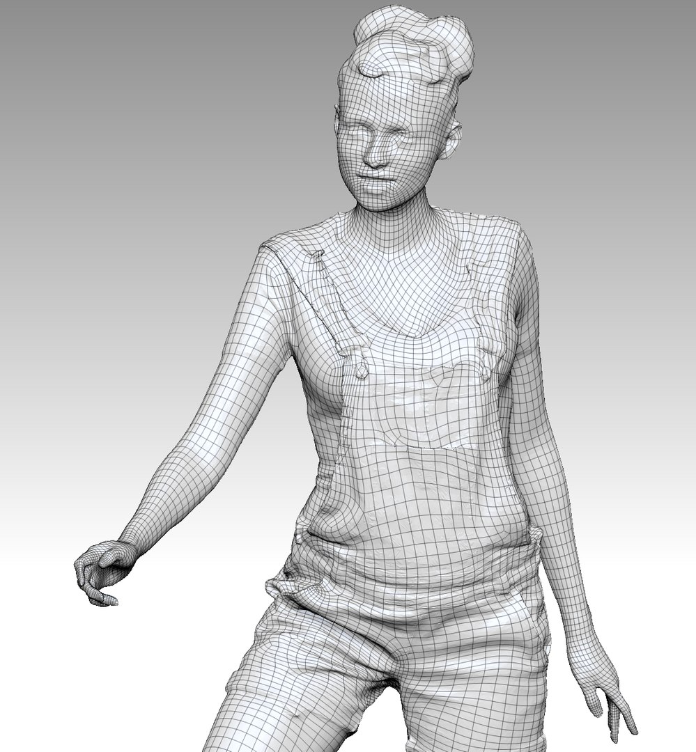 3D photogrammetry young woman character body - TurboSquid 1604003