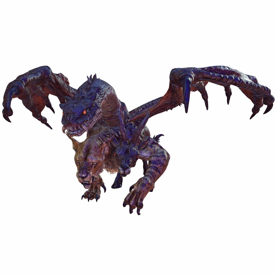 Monster Chimera 3D model - TurboSquid 2162961