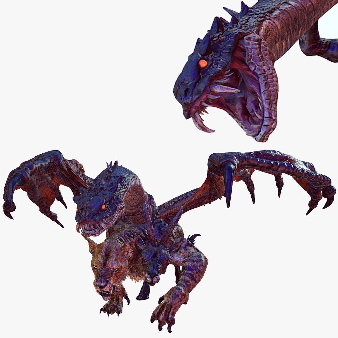 Monster Chimera 3D model - TurboSquid 2162961