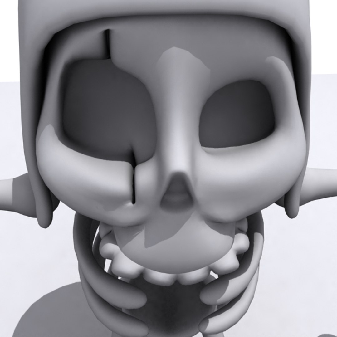 Max Zombie Skeleton Character Cartoony