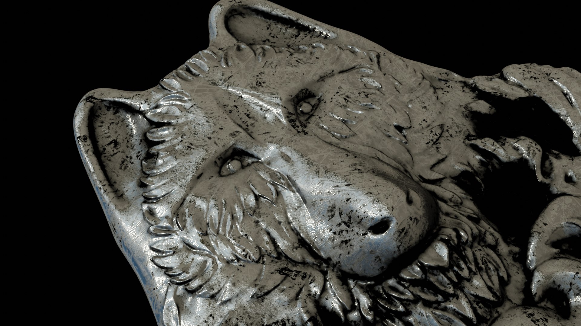 Wolf metal decoration for the armor of a Roman soldier 3D - TurboSquid ...