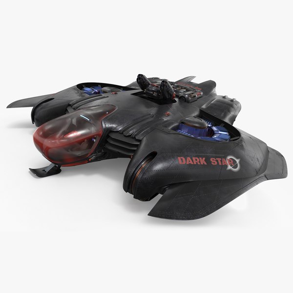 3D модель Улучшенный боевой десантный шаттл черного цвета - TurboSquid ...