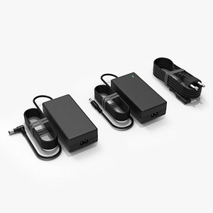 3d model ac power adapter