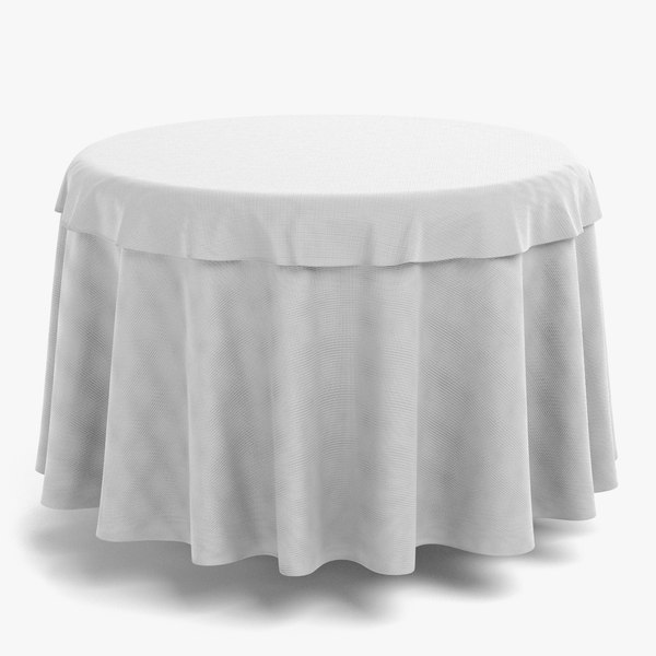 3D model table cloth tablecloth - TurboSquid 1507180