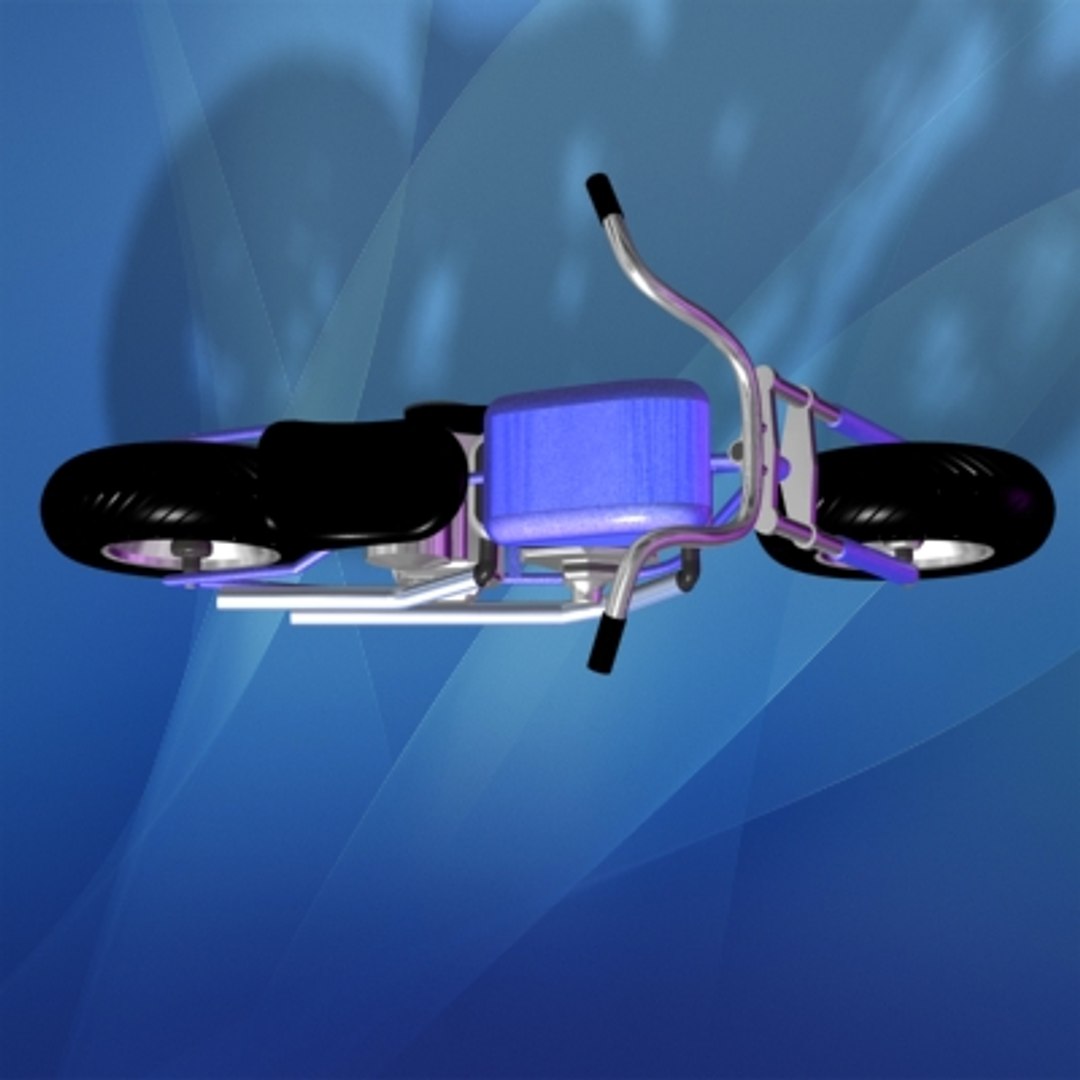 3d Chopper Toy Motorcycle Cycle Model