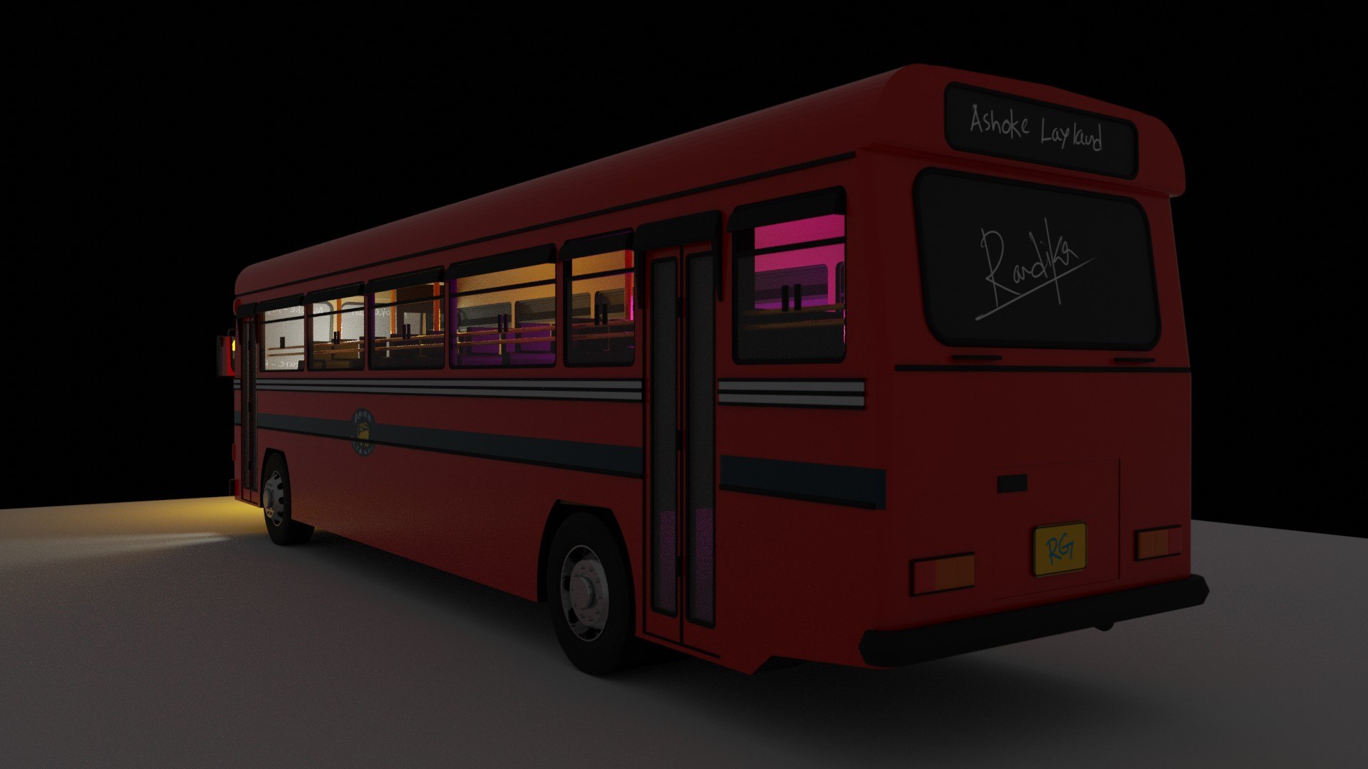 Bus - Ashok Leyland 3D Model - TurboSquid 1978509