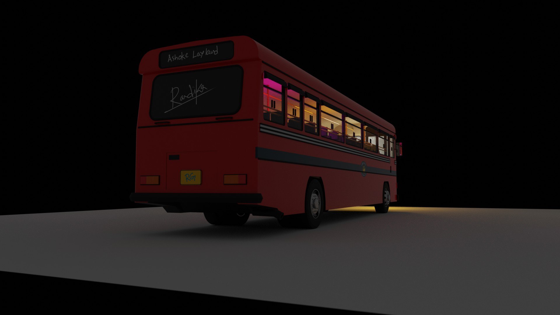 Bus - Ashok Leyland 3D Model - TurboSquid 1978509