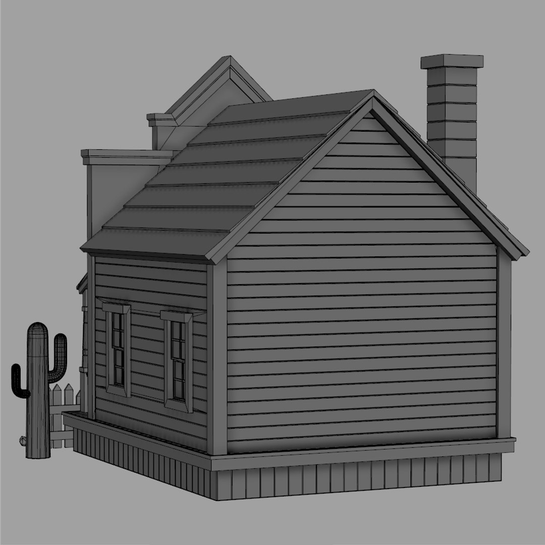 3D Western Post Office 01 - TurboSquid 2172373